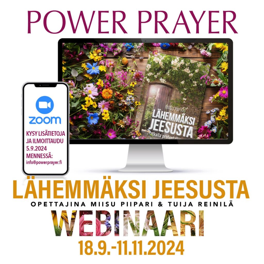 Closer to Jesus webinar Autumn 2024 - Power Prayer